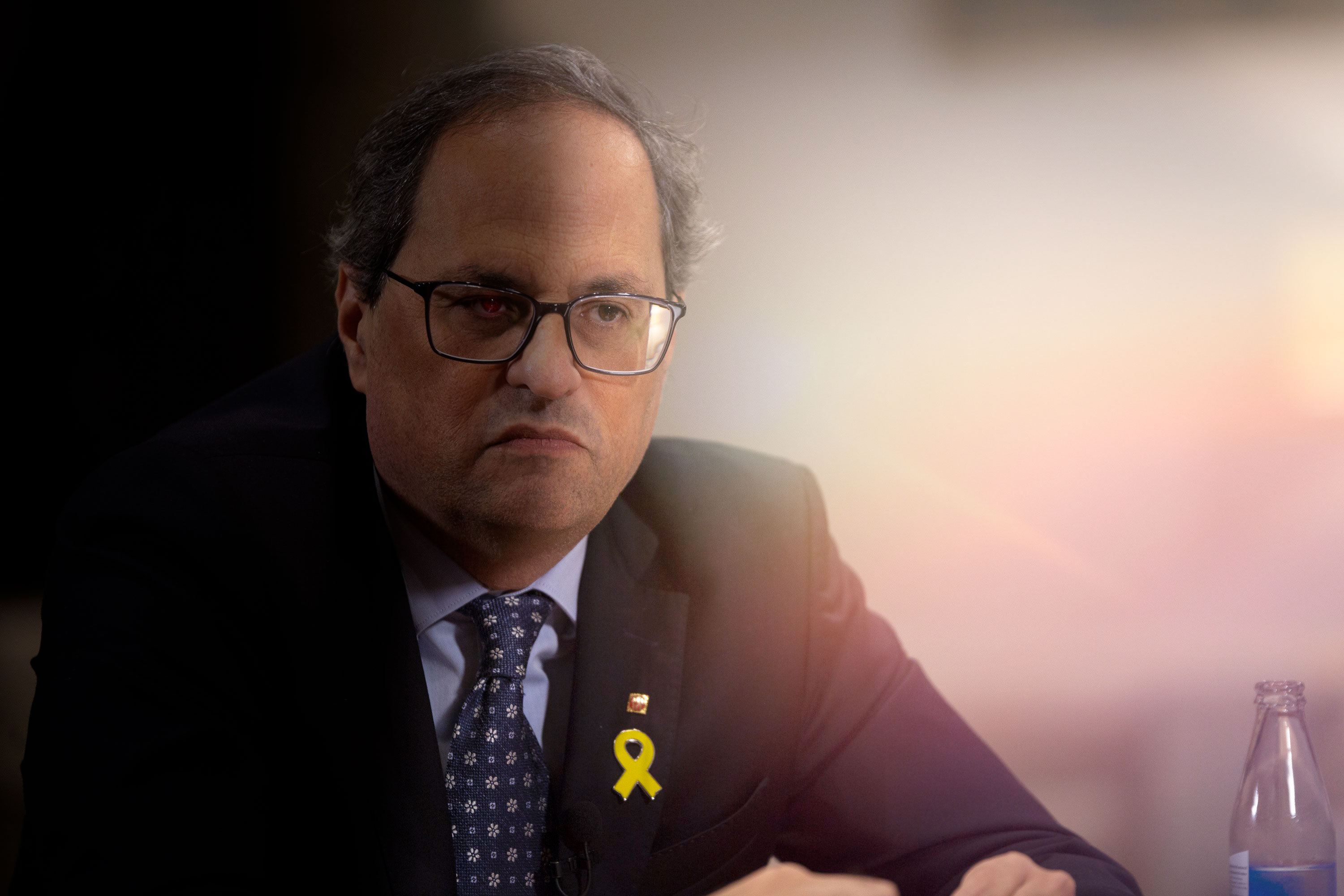 Torra insiste en que quien ordena las cargas de los Mossos no es él ...