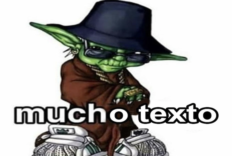 Los libros de más de cien páginas tendrán que incluir el meme «Mucho texto» en la portada | El ...